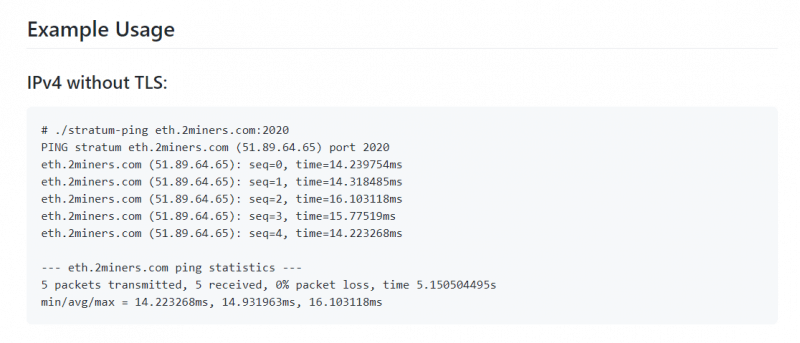 Check the Real Ping To the Mining Pool Server With Stratum-Ping Tool ...