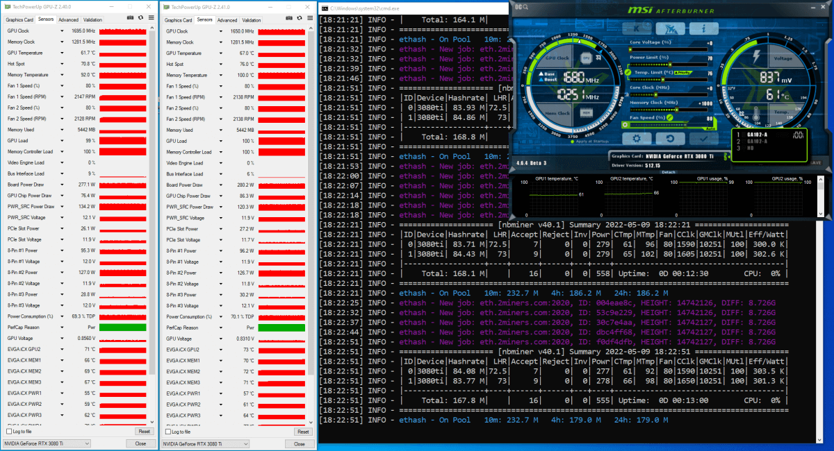 How to Fully Unlock Nvidia LHR Graphics Cards with NBMiner: Experiment ...