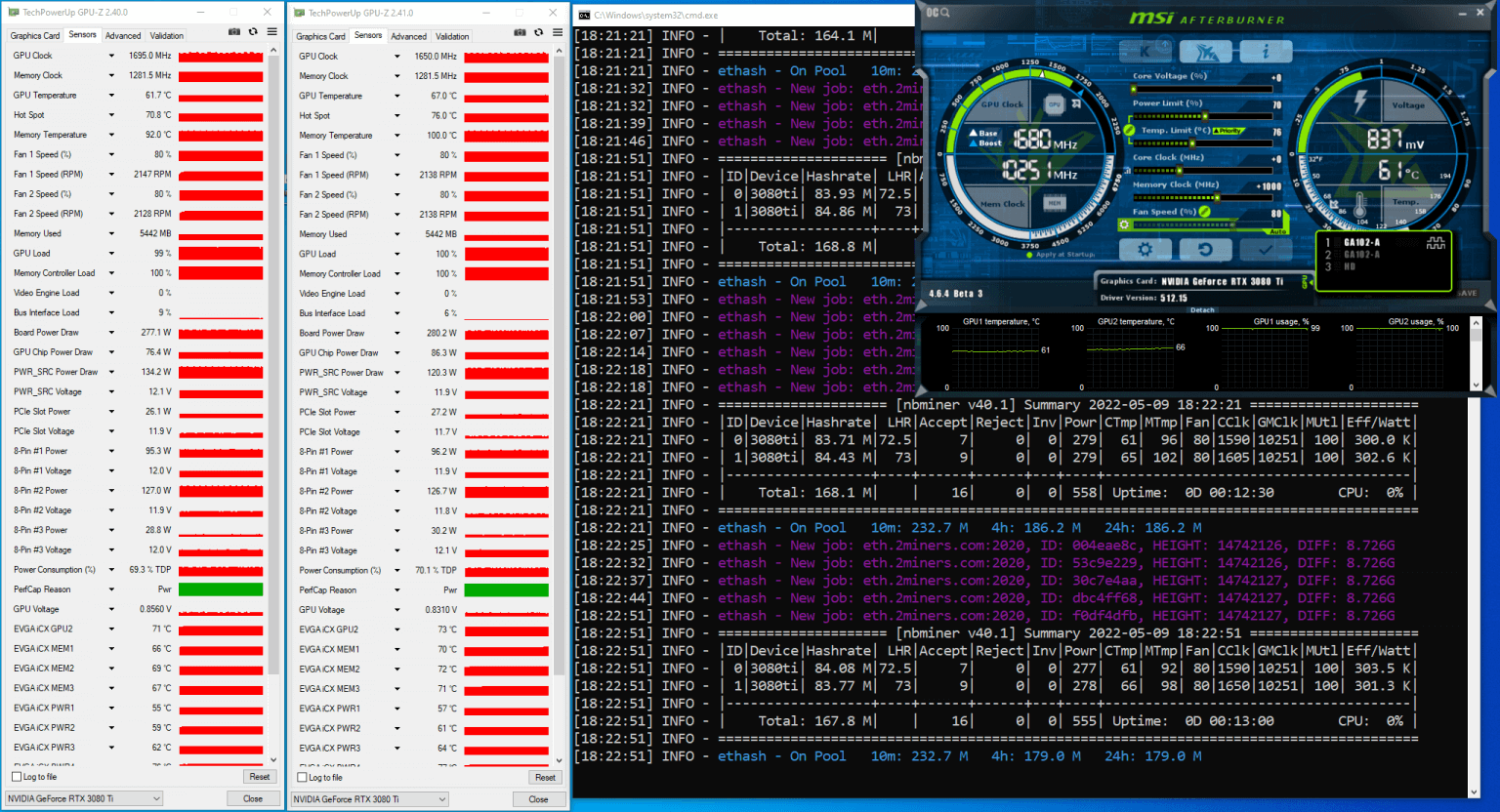 How to Fully Unlock Nvidia LHR Graphics Cards with NBMiner: Experiment Results - Crypto Mining Blog