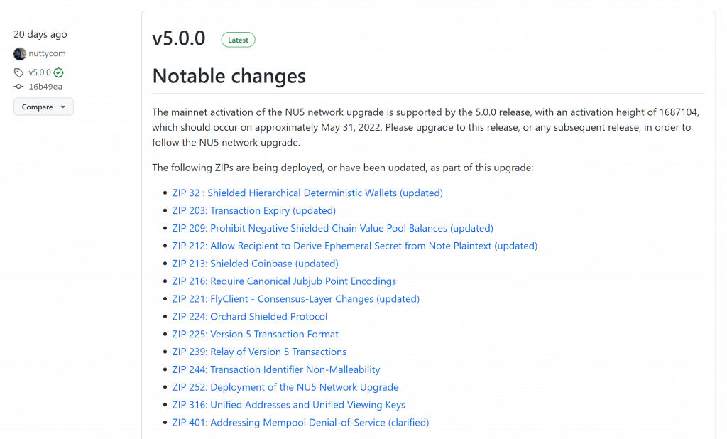 May 2022 Work Progress Report: Zcash Hardfork, Ethereum Difficulty Bomb ...