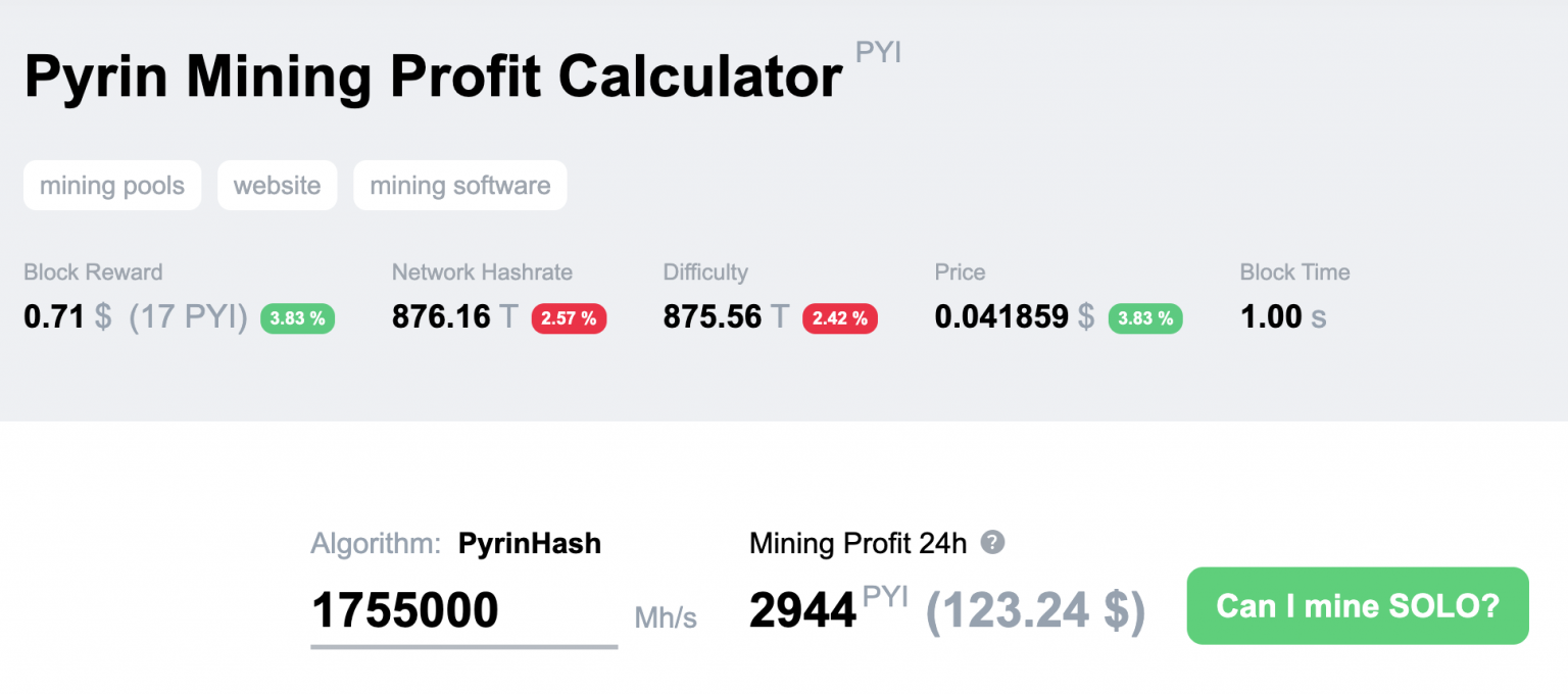 How to Mine Pyrin: PYI Coin Details, Mining Setup and Profitability ...